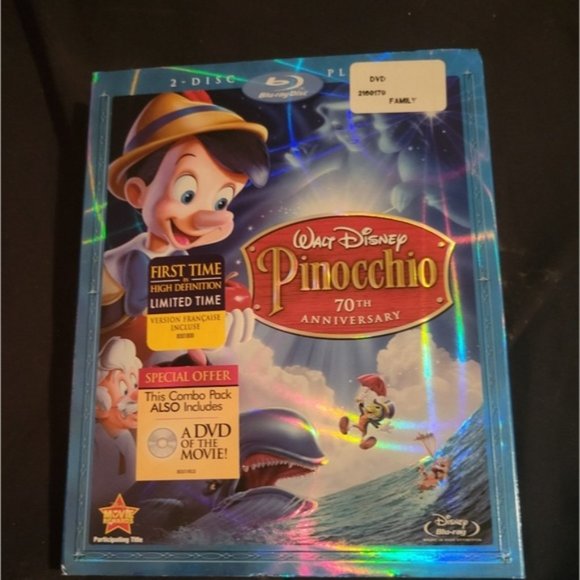 Disney | Media | Disney Pinocchio Bluray And Dvd Combo New | Poshmark